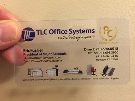 Plastic Business Card Design Gallery